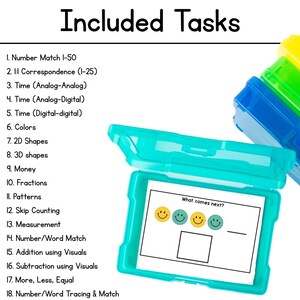 Math Task Boxes for Special Education - Etsy