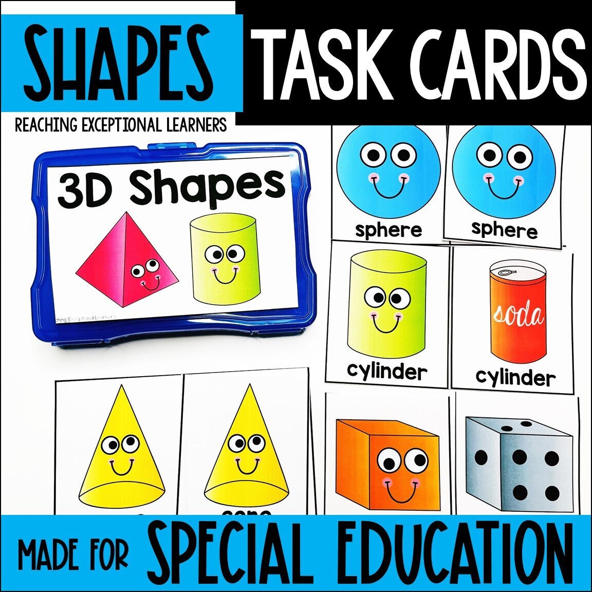 Shapes Task Cards - Etsy