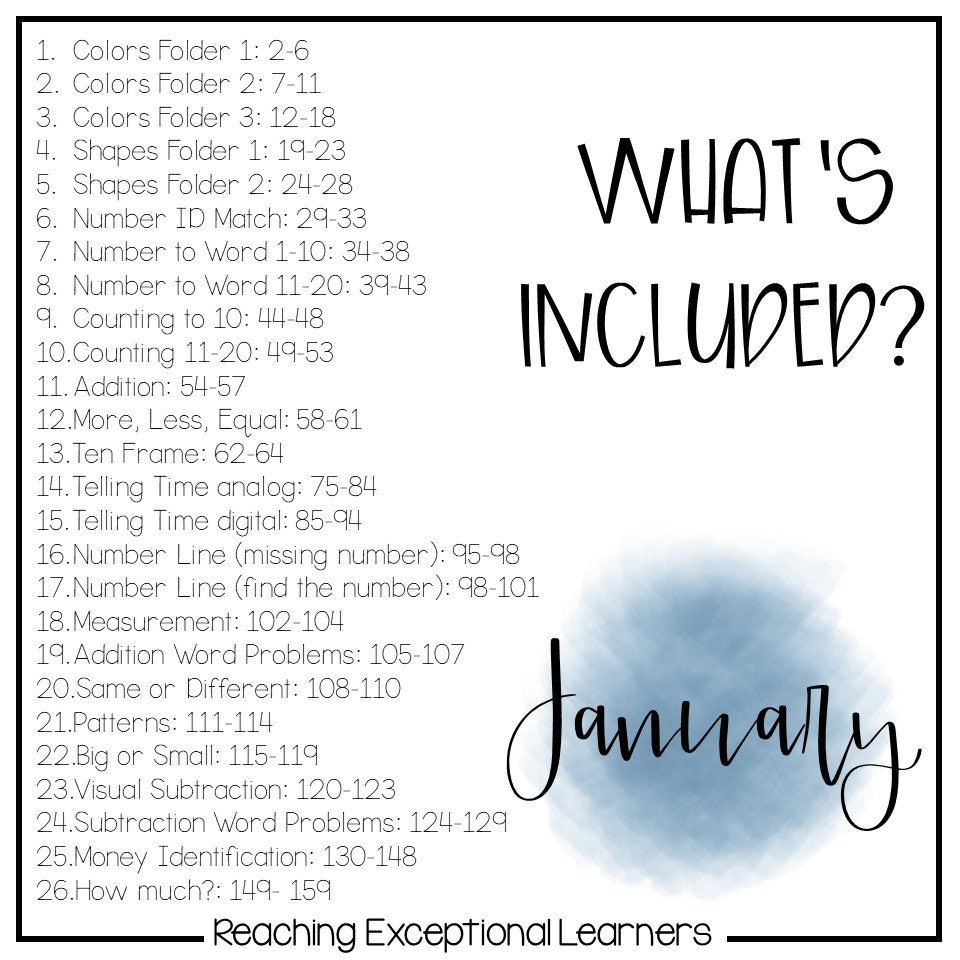 January Math File Folders - Etsy