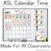 ASL Calendar Time Set Special Education - Etsy