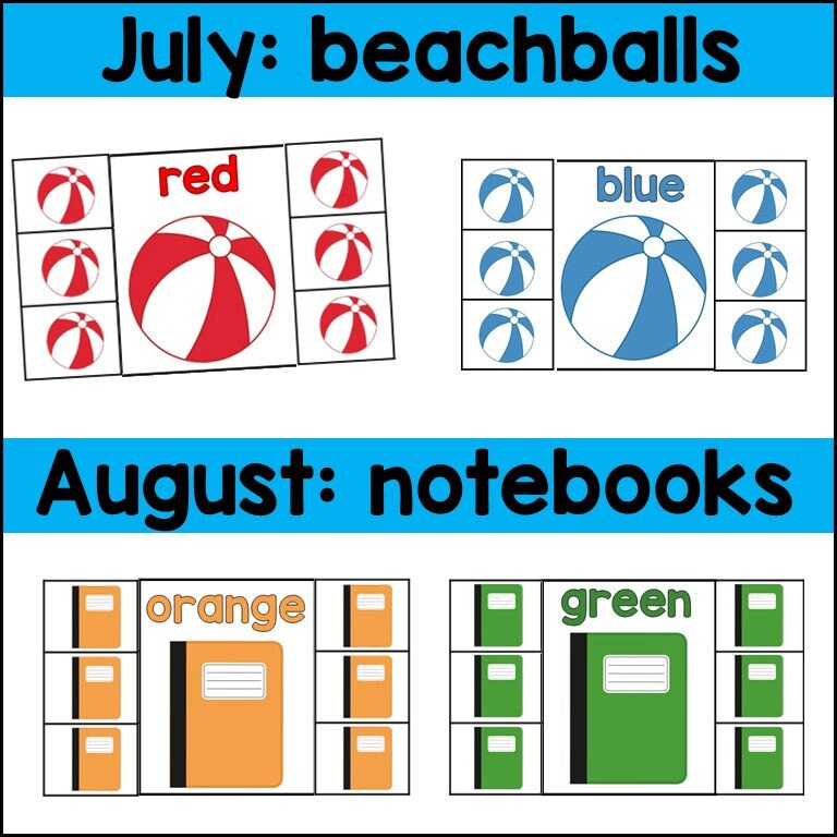 Errorless Colors Task Boxes - Etsy