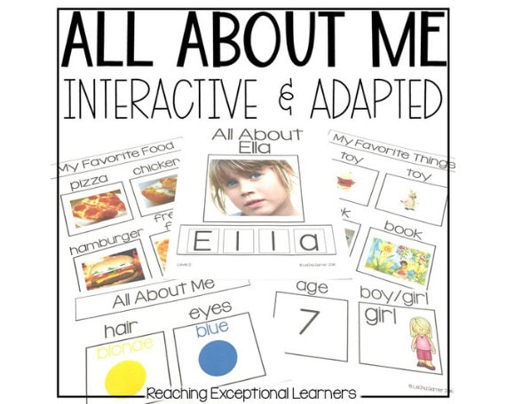 All About Me Book for Special Education - Etsy