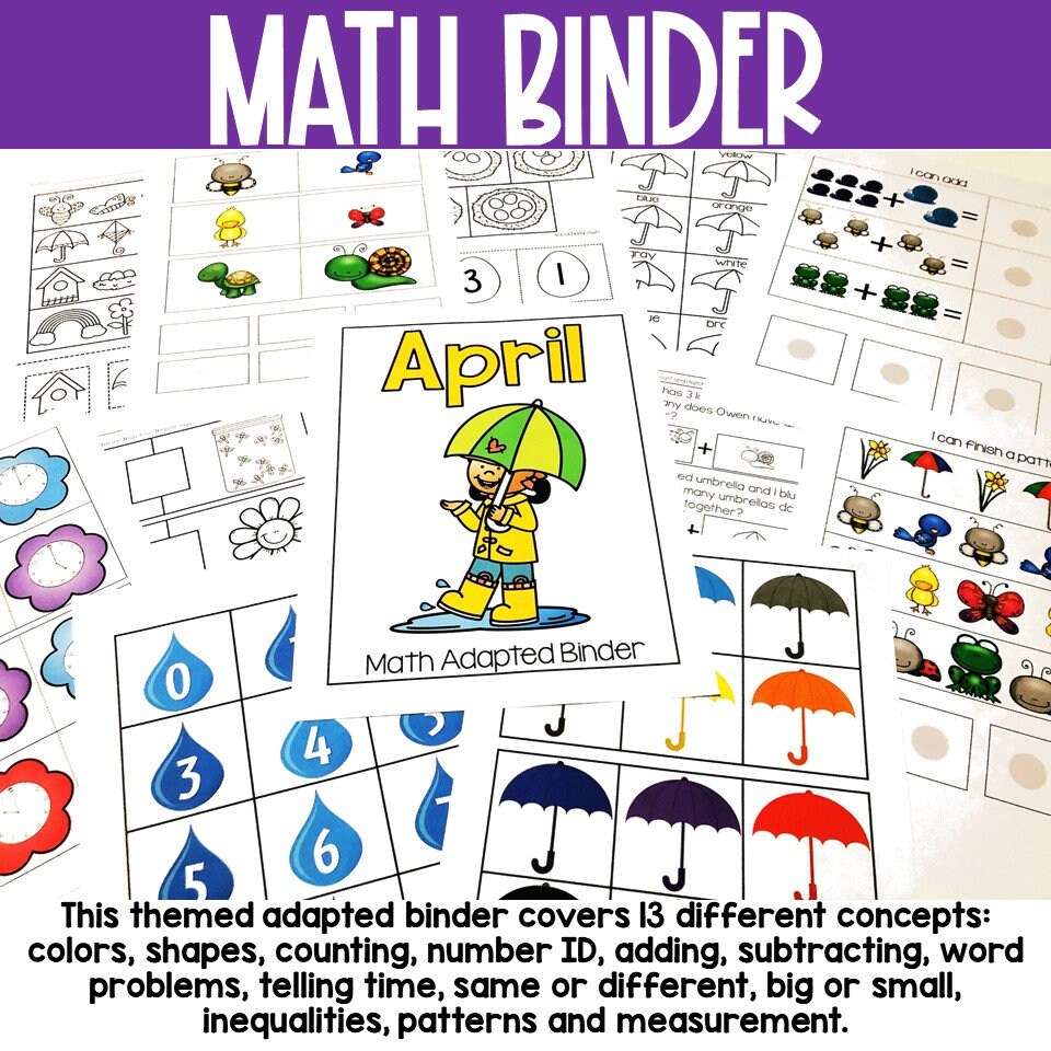 April Resources for Special Education - Etsy