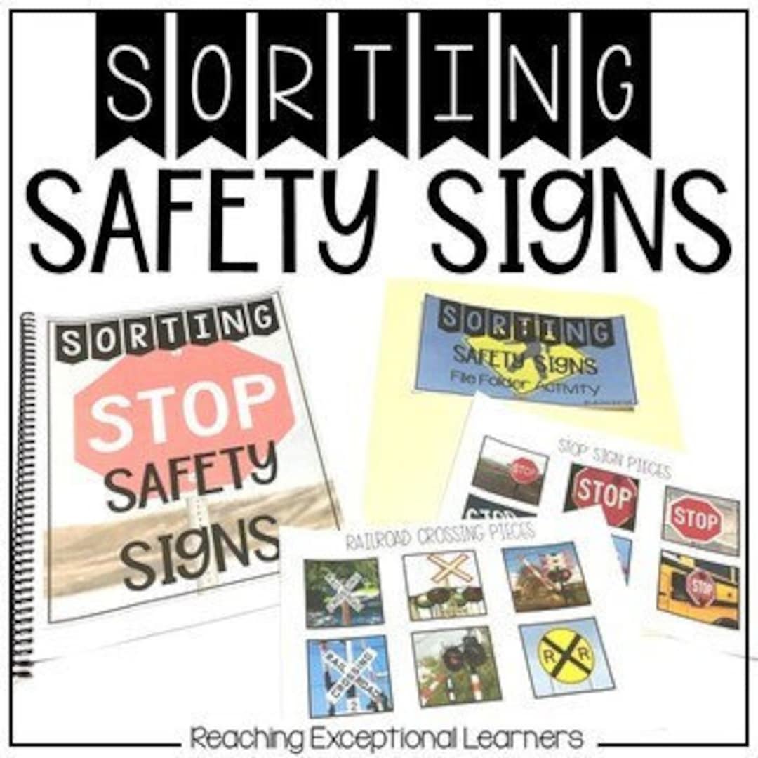 Safety Signs Sorting Activities - Etsy