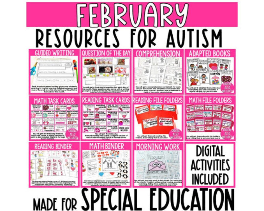 February Resources for Special Education - Etsy