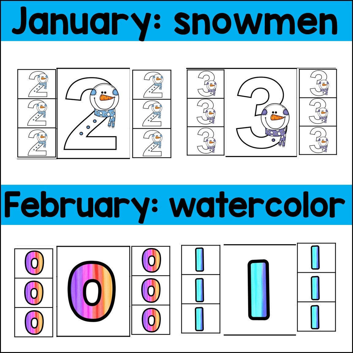 Errorless Numbers Task Boxes - Etsy