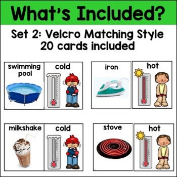 Hot or Cold Task Cards Special Education - Etsy