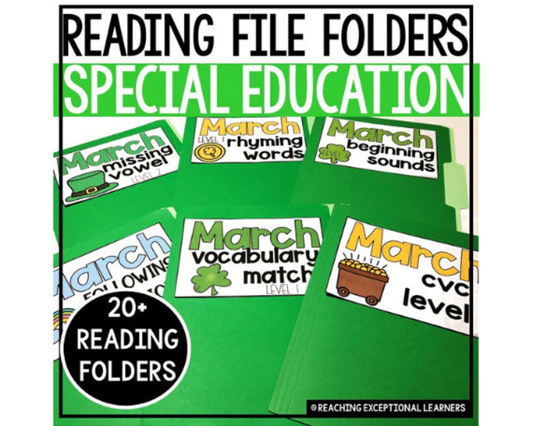 March Reading File Folder Bundle - Etsy