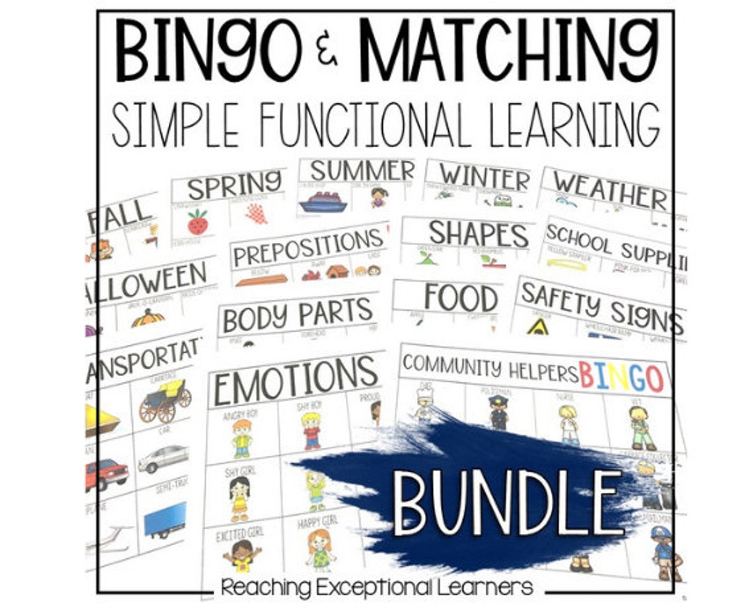 BINGO Bundle for Special Education (sets 1, 2 and 3) - Etsy