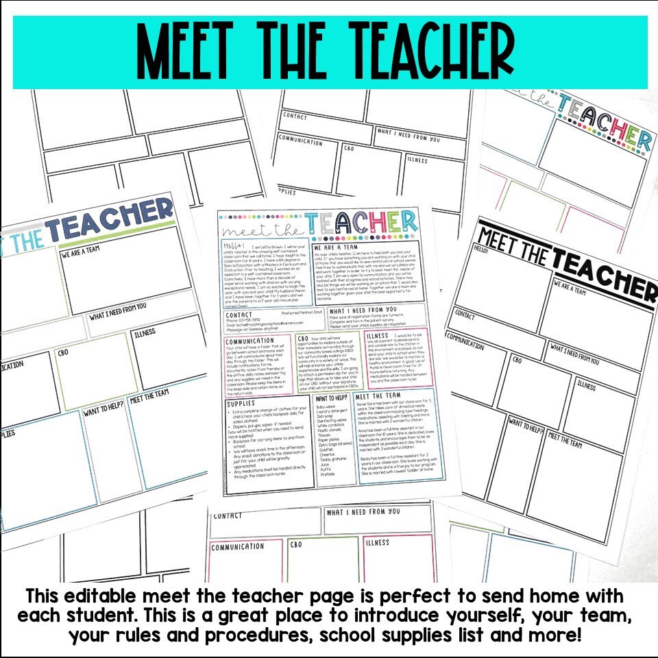 Special Education Teacher Kit - Etsy