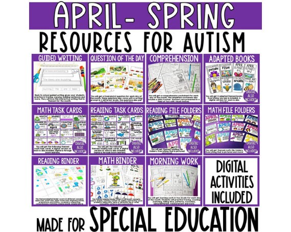 April Resources for Special Education - Etsy