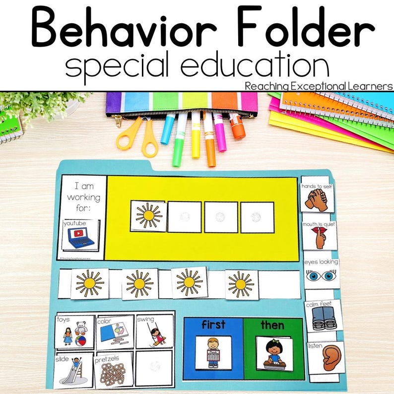 Behavior Folder for Autism and Special Needs - Etsy
