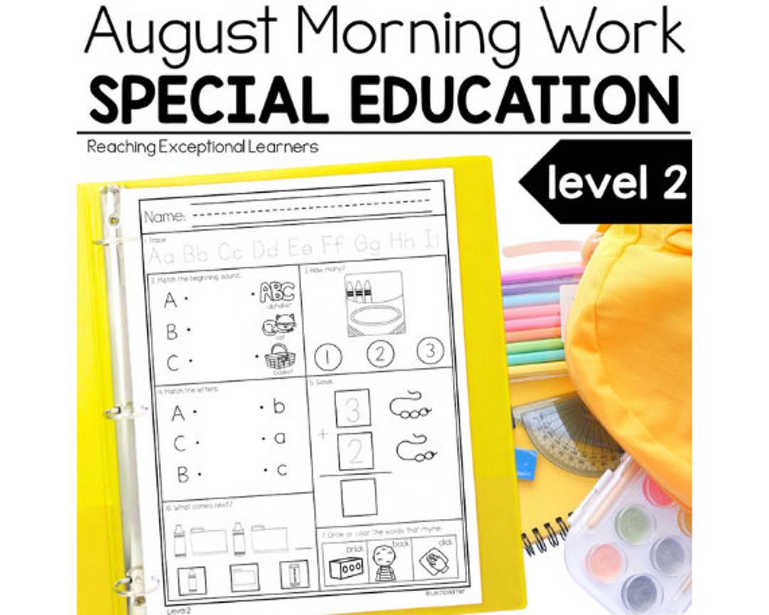 August Morning Work Level 2 - Etsy