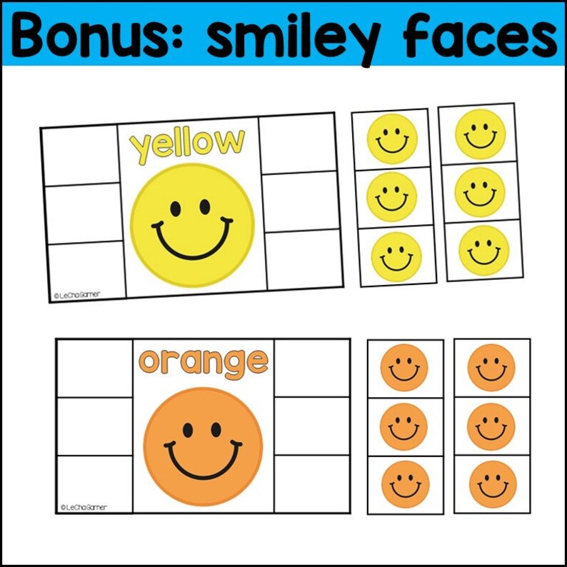 Errorless Colors Task Boxes - Etsy