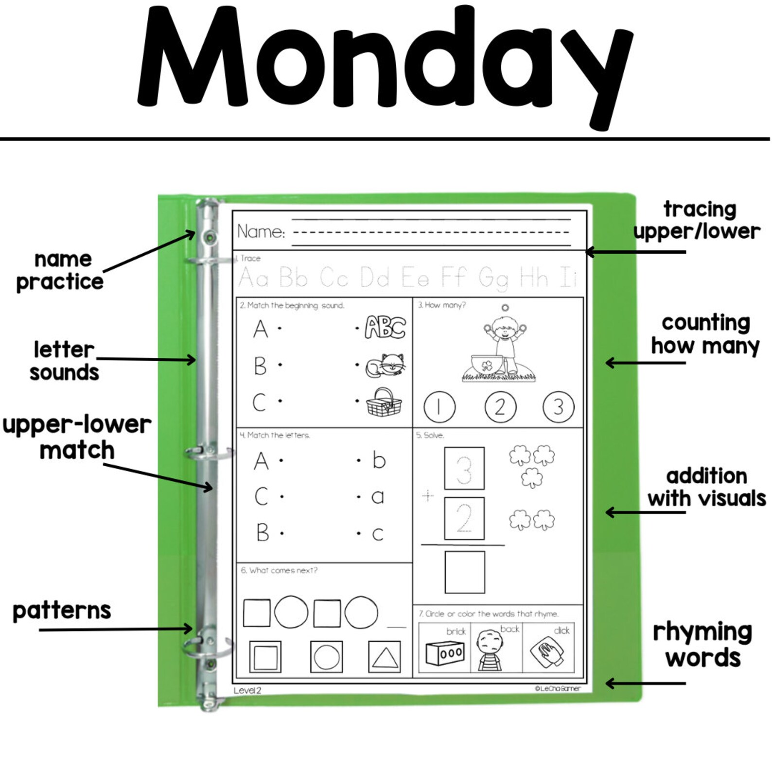 Morning Work Level 2 Special Education - Etsy
