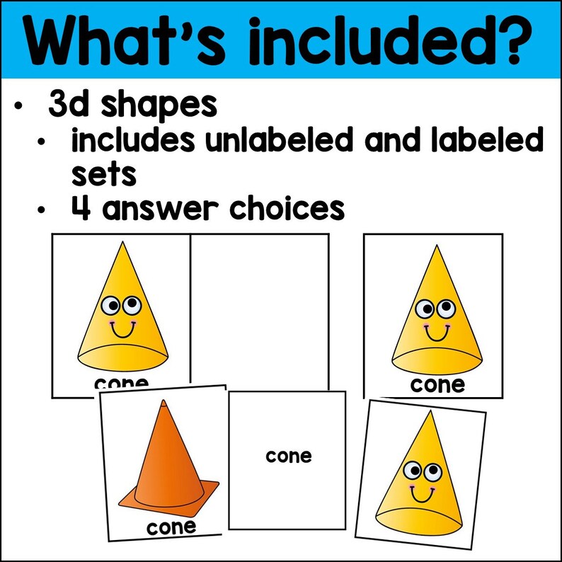 Shapes Task Cards - Etsy