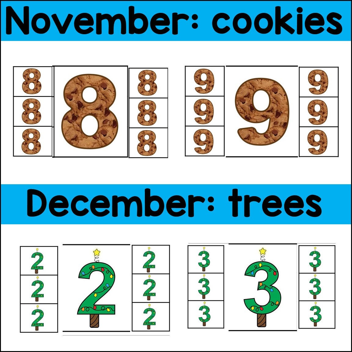 Errorless Numbers Task Boxes - Etsy