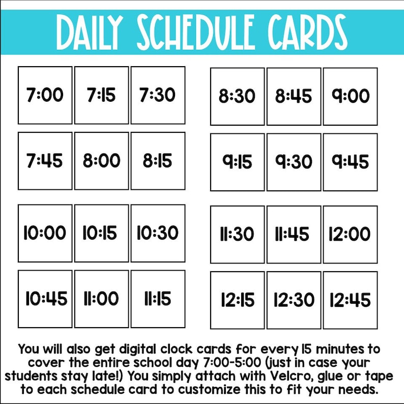 Editable Visual Daily Schedule for Special Education - Etsy