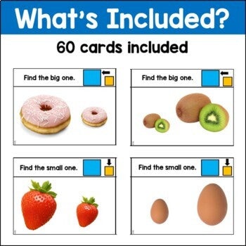 Comparing Sizes Task Cards - Etsy