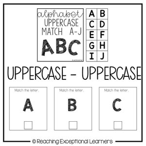 Alphabet Matching Interactive Books - Etsy