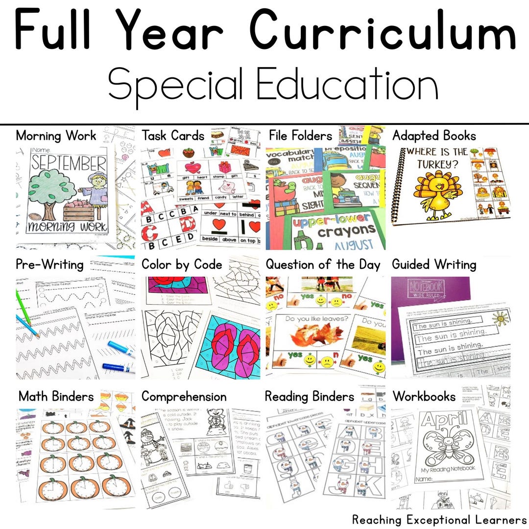 Special Education Curriculum - Etsy
