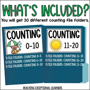 Counting to 20 File Folder BUNDLE - Etsy