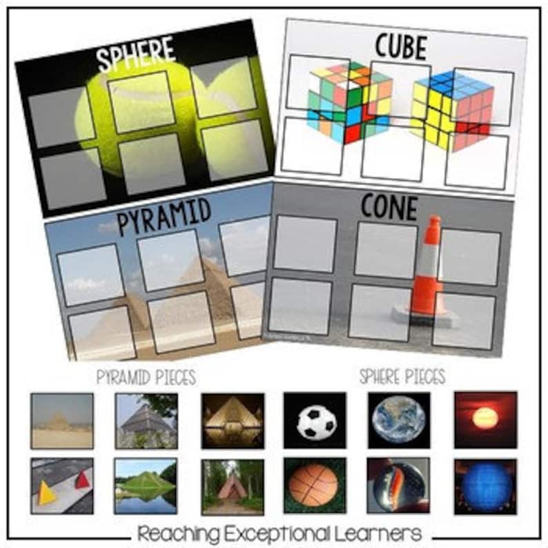 2D & 3D Shapes Sorting Activities - Etsy
