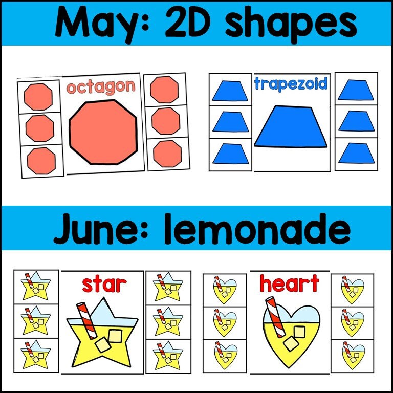 Errorless Shapes Task Boxes - Etsy