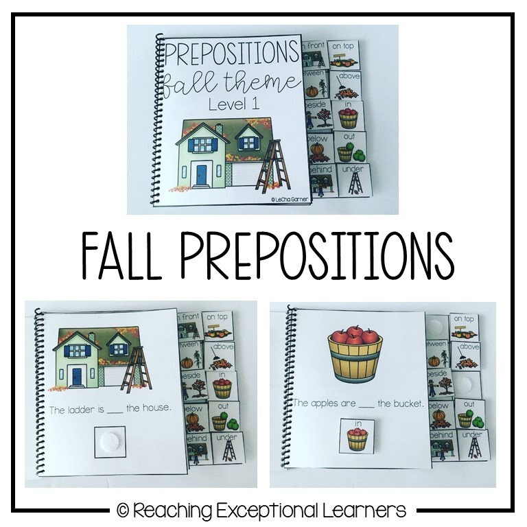 Prepositions Interactive Books - Etsy