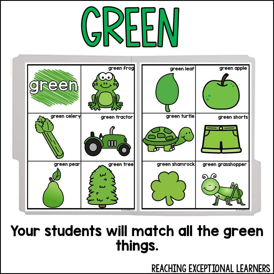 Color File Folder Activities - Etsy