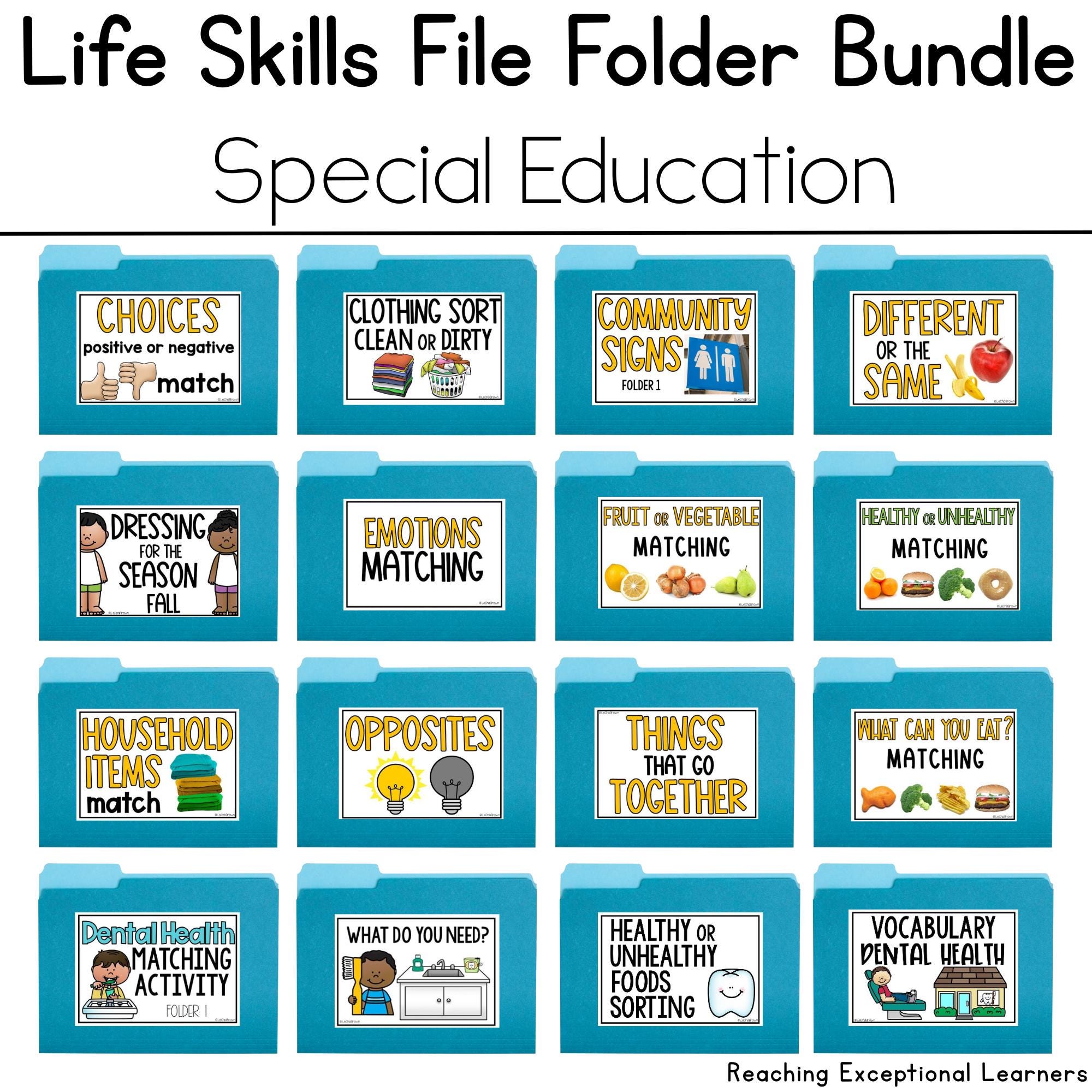 Life Skills File Folders - Etsy