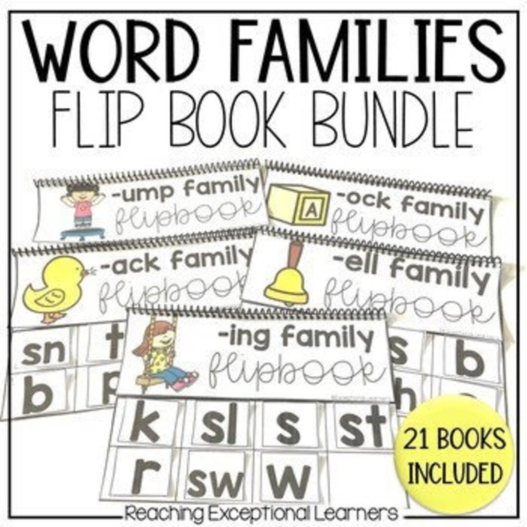 Word Family Book Bundle - Etsy