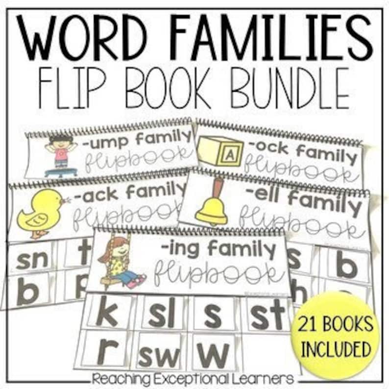 Word Family Book Bundle - Etsy