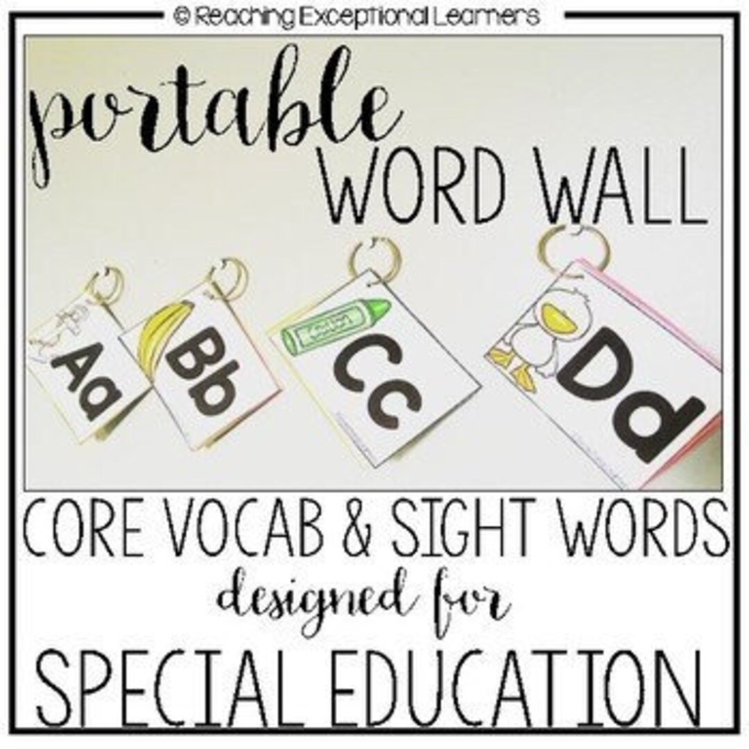 Word Wall for Special Education - Etsy