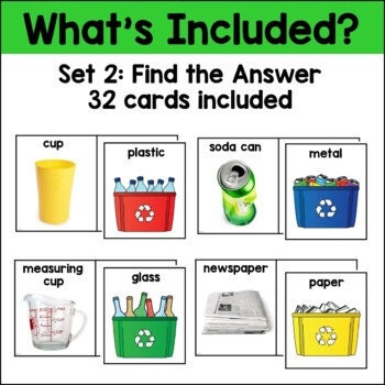 Recycling Task Cards Special Education - Etsy