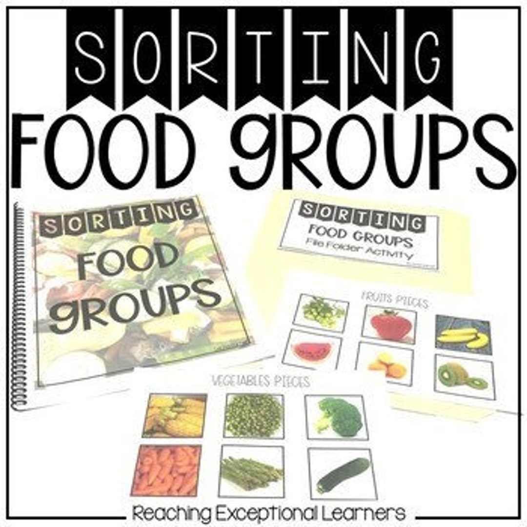 Food Groups Sorting Activities - Etsy