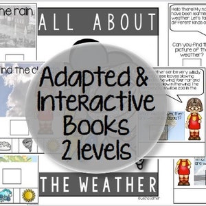 Weather Unit for Special Education - Etsy