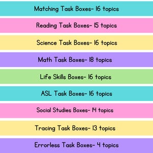 Task Box Bundle for Special Education - Etsy