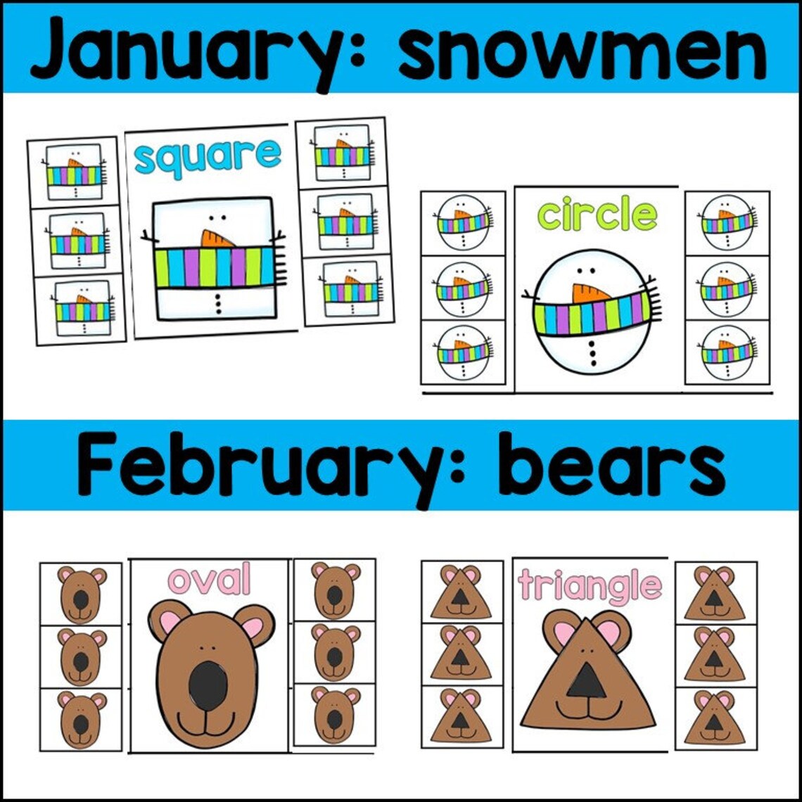 Errorless Shapes Task Boxes - Etsy