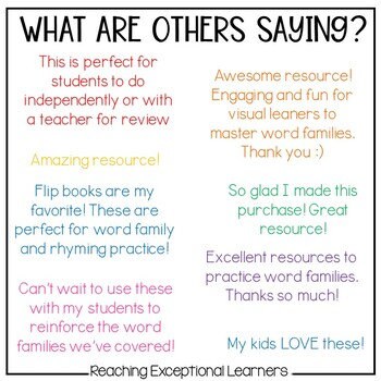 Word Family Book Bundle - Etsy