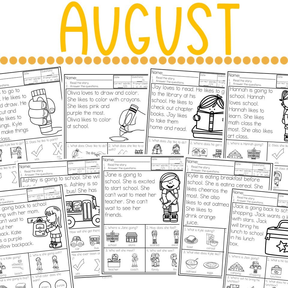 Comprehension Bundle Special Education - Etsy