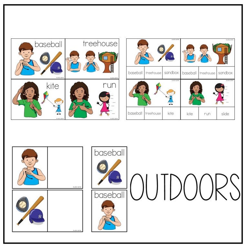 ASL Task Box Activities - Etsy