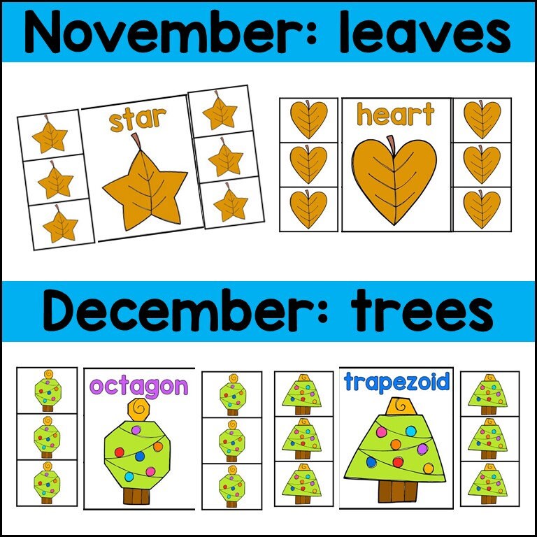 Errorless Shapes Task Boxes - Etsy