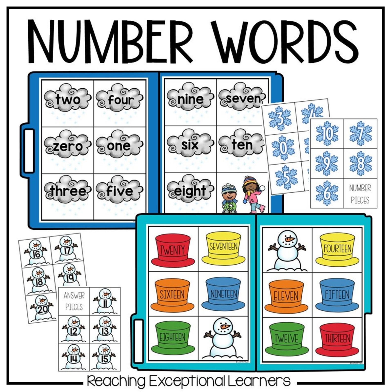 January Math File Folders - Etsy