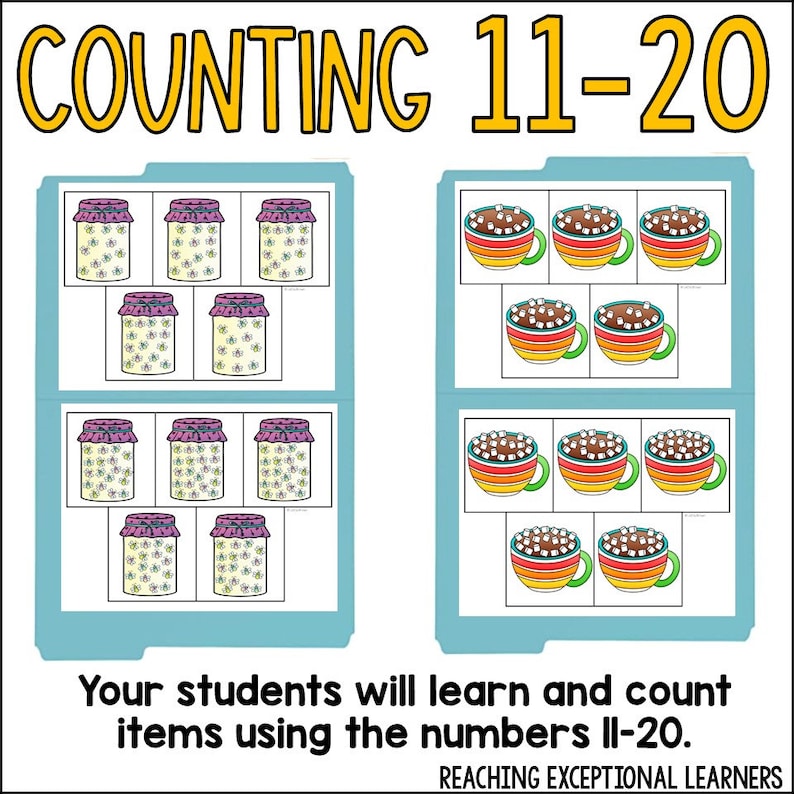 Counting to 20 File Folder BUNDLE - Etsy