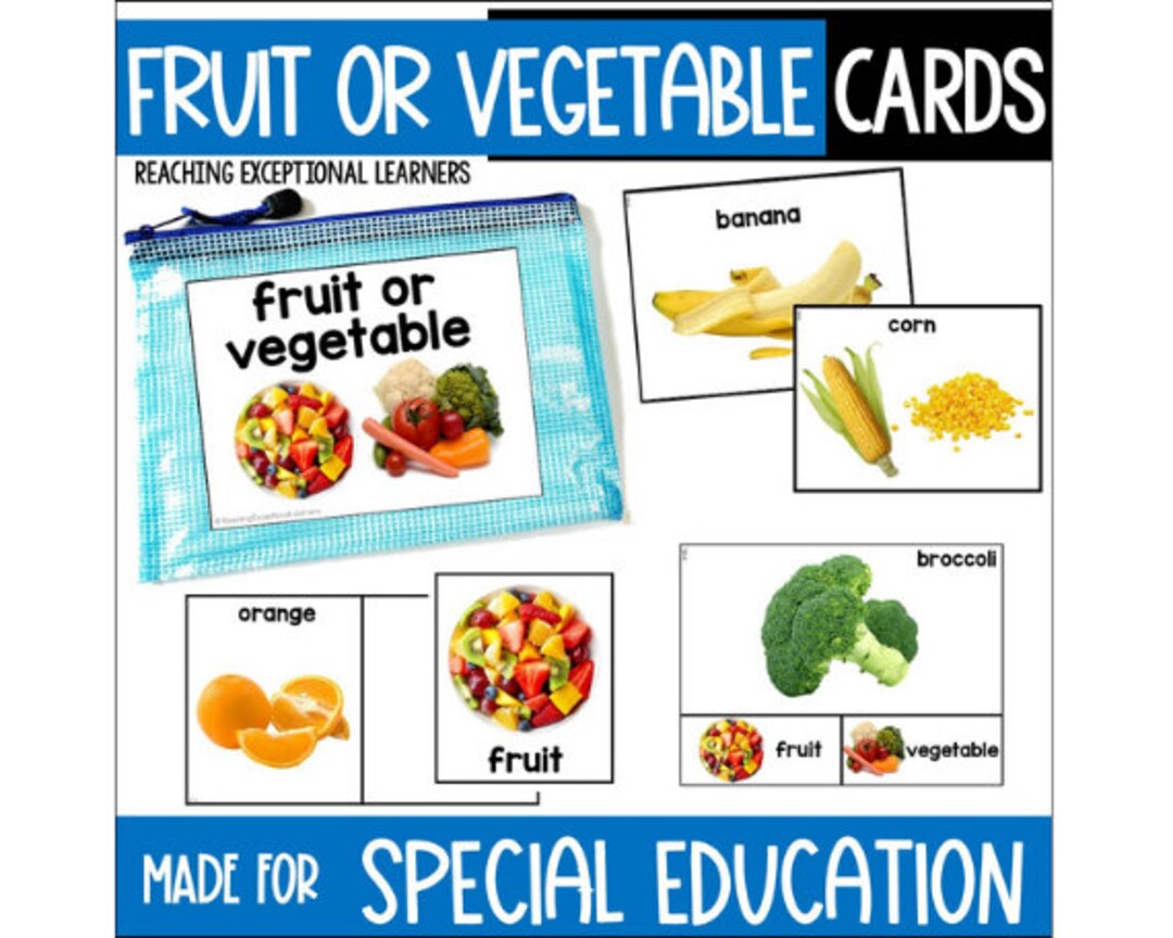 Fruit or Vegetable Task Cards - Etsy