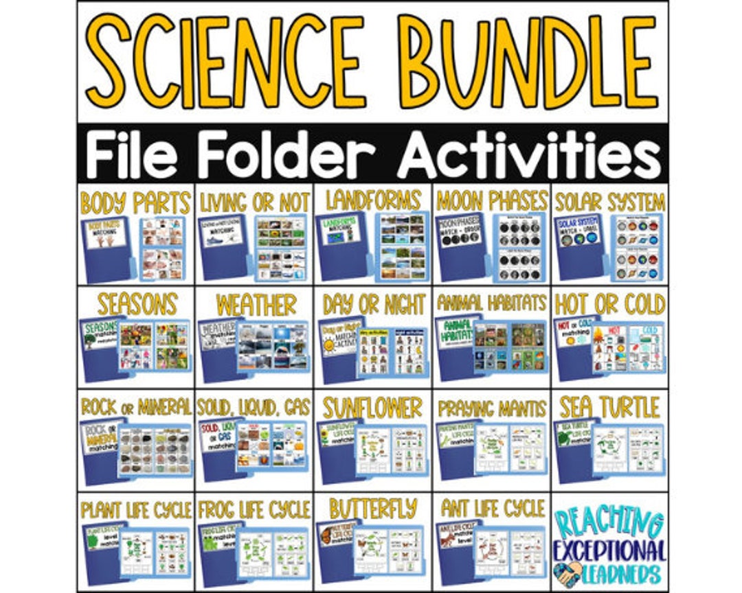 Science File Folder Bundle - Etsy