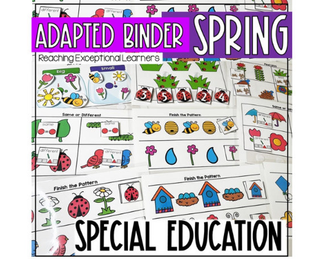 Spring Adapted Binder for Special Education - Etsy