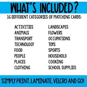 Matching Task Boxes for Special Education - Etsy