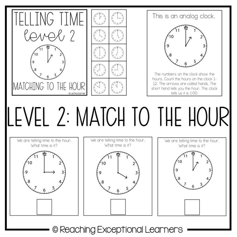 Telling Time Interactive Books - Etsy